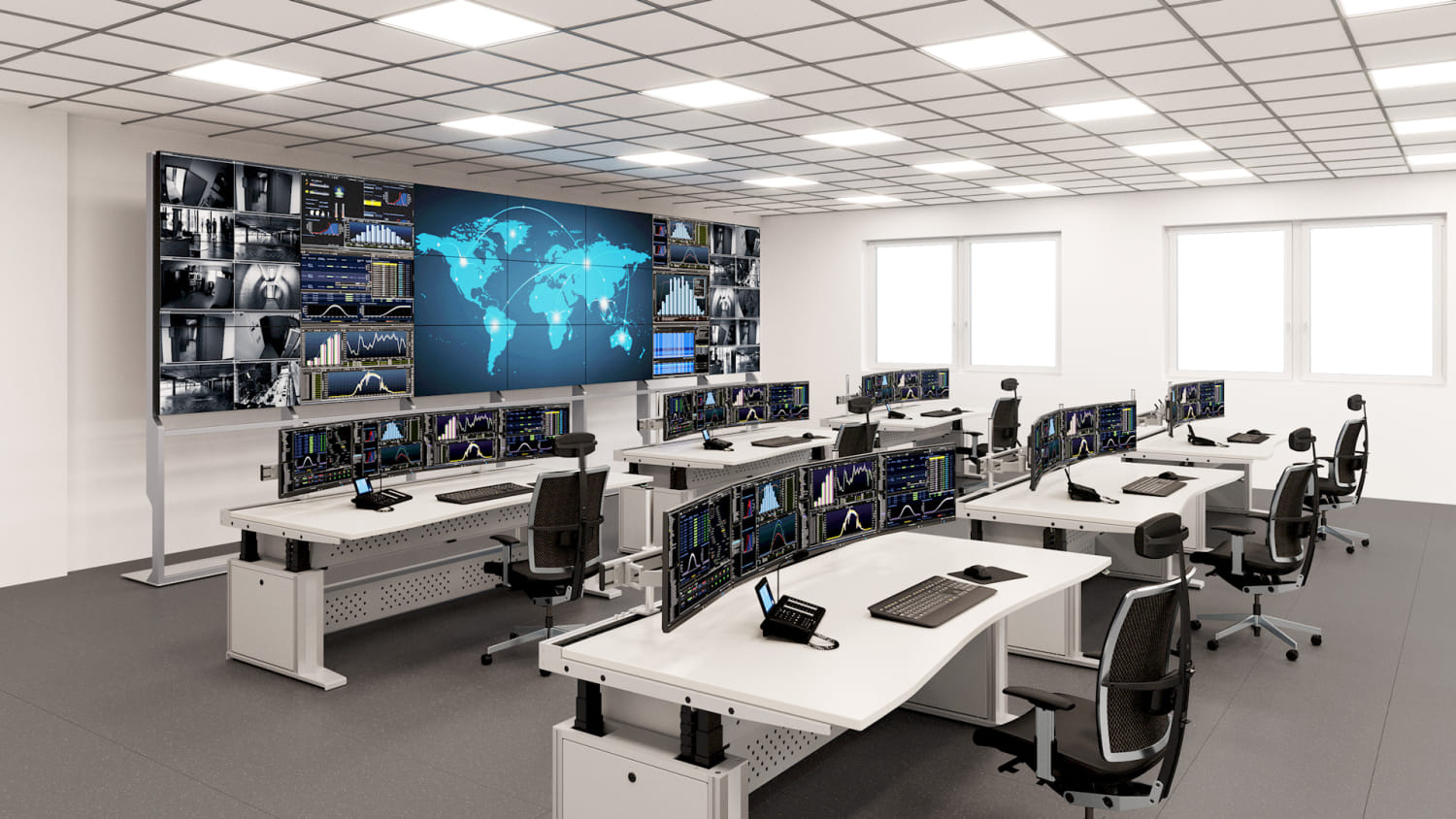 Leitstellentisch ControlDesk ONE & CURVED